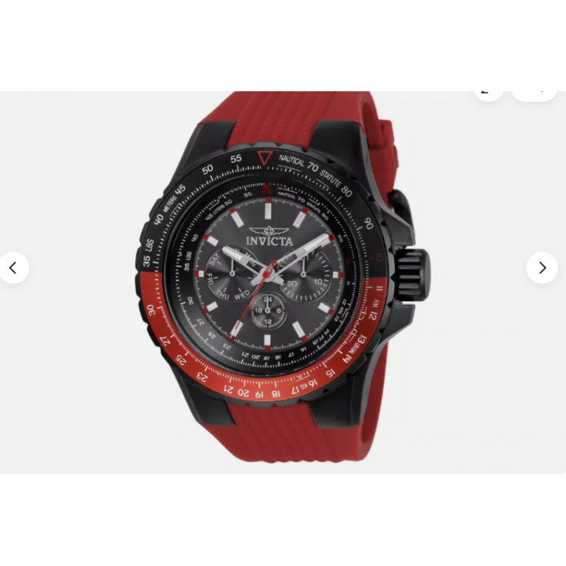 Invicta Men's 33039 Aviator Quartz Chronograph Black Dial Watch