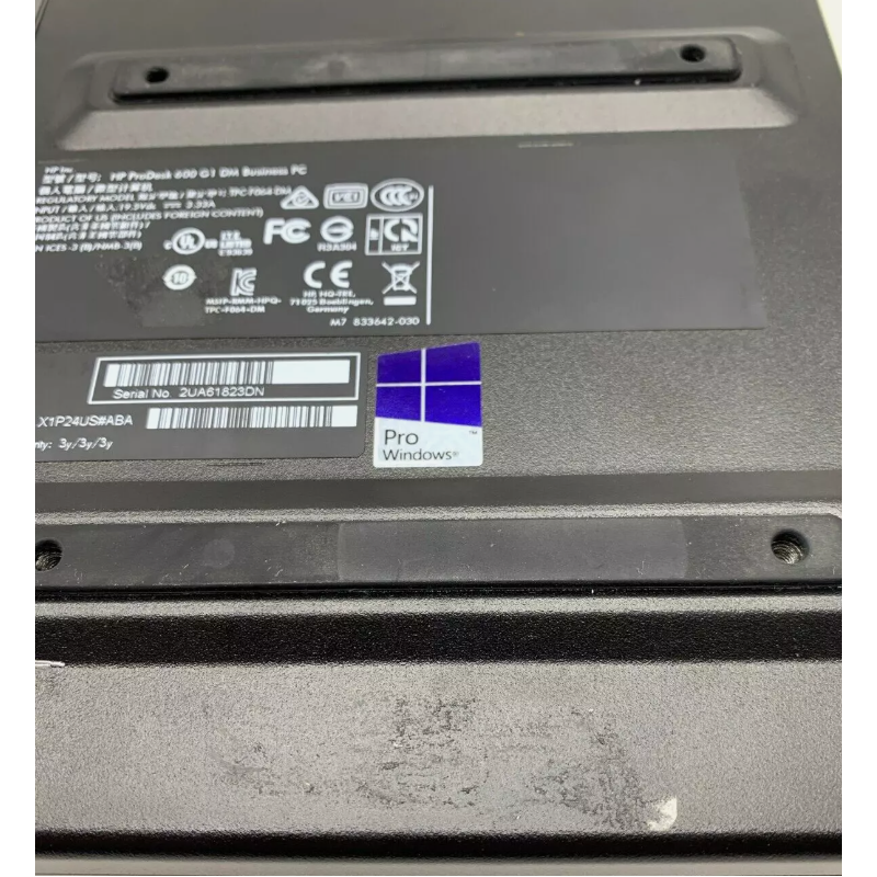 HP ProDesk 600 G1 USFF, Intel Core i3-4160T with power supply - no tested