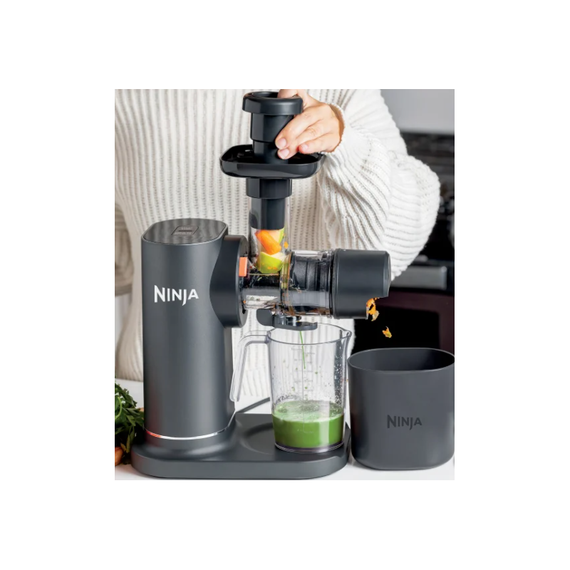 Ninja NeverClog Cold Press Juicer w/ 32oz Juice Jug & 40oz Pulp Container