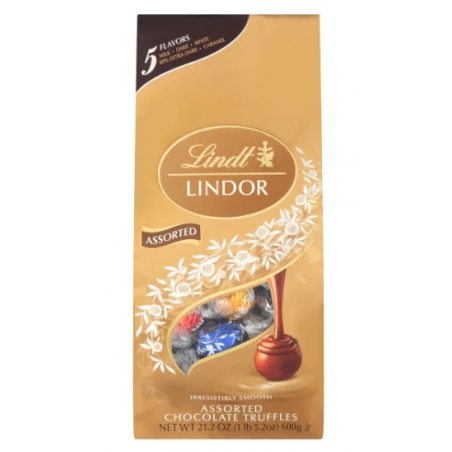 Lindt Lindor Chocolate Truffles, Assorted Flavors, 21.2 oz